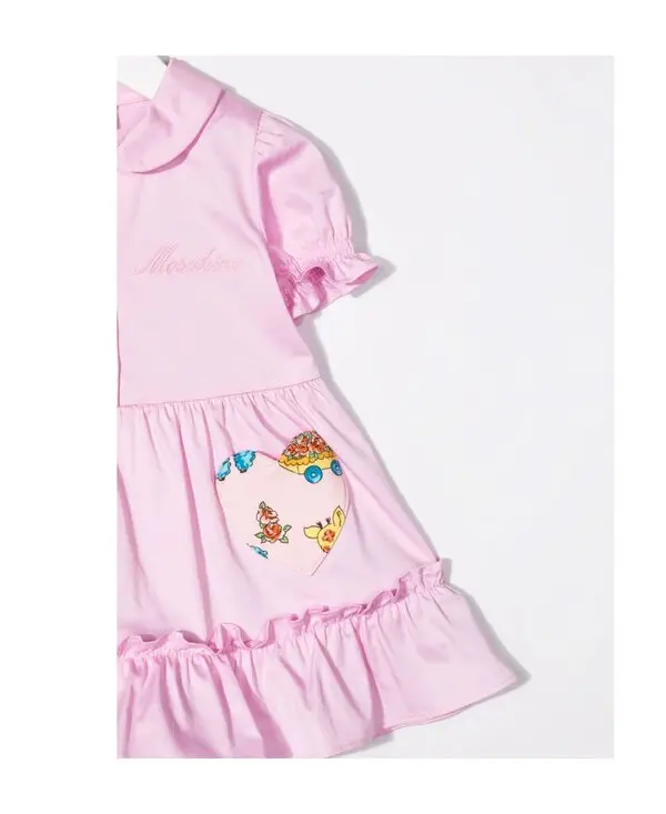 Moschino Embroidered Logo Heart Patch Dress