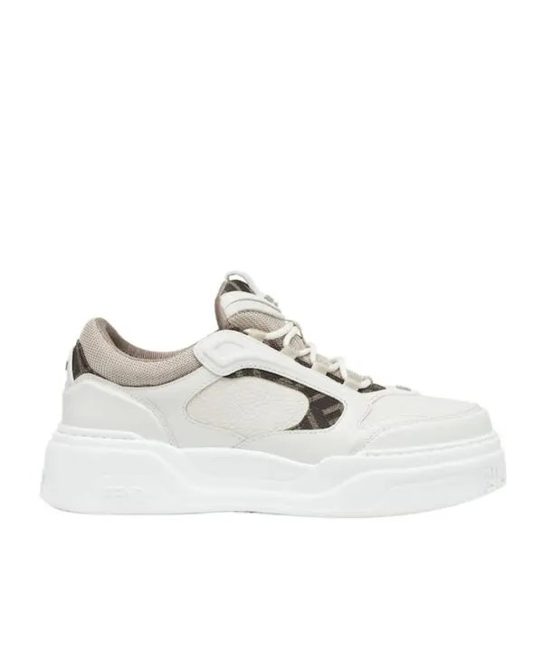 Fendi Force Lace-up Sneakers - White