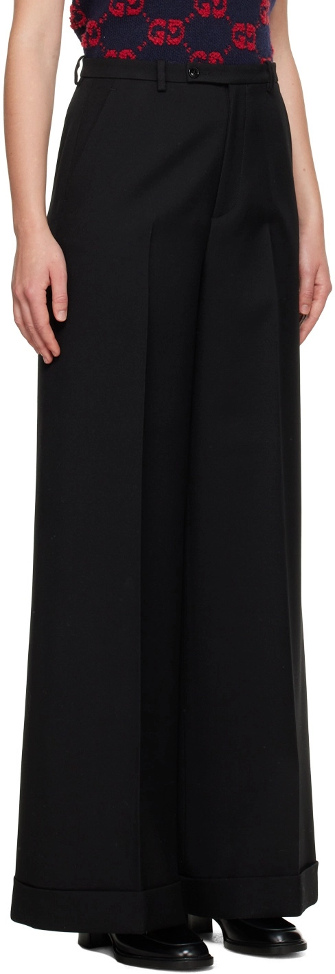 Gucci High Waist Wide Leg Trousers