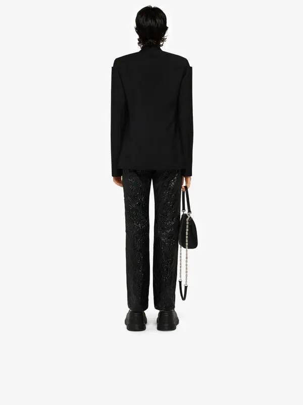 Givenchy Collarless Single-breasted Jacket