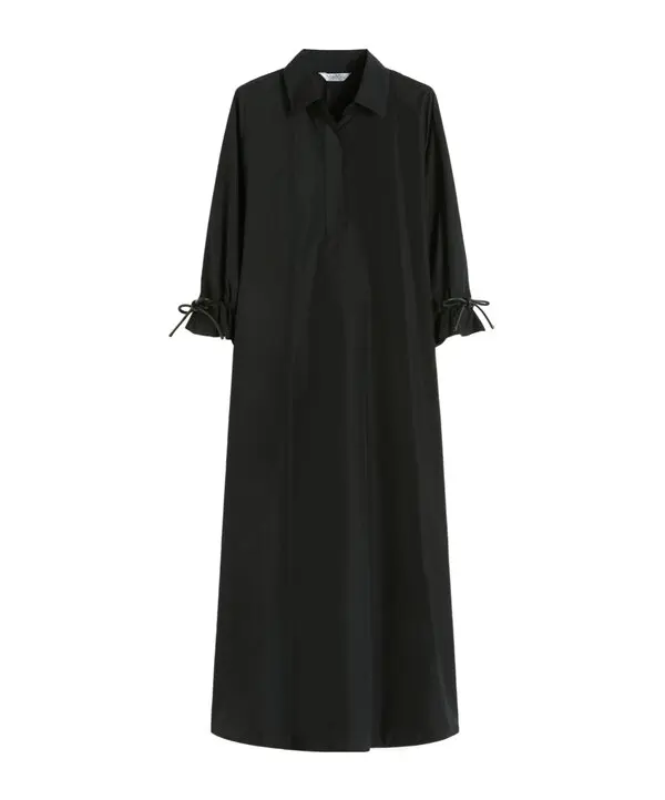 Max Mara Mirto Belted Maxi Shirt Dress - Black