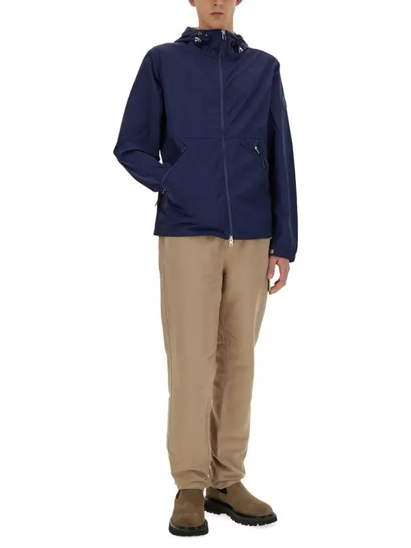 Woolrich Zip-up Crinkle Windbreaker Jacket