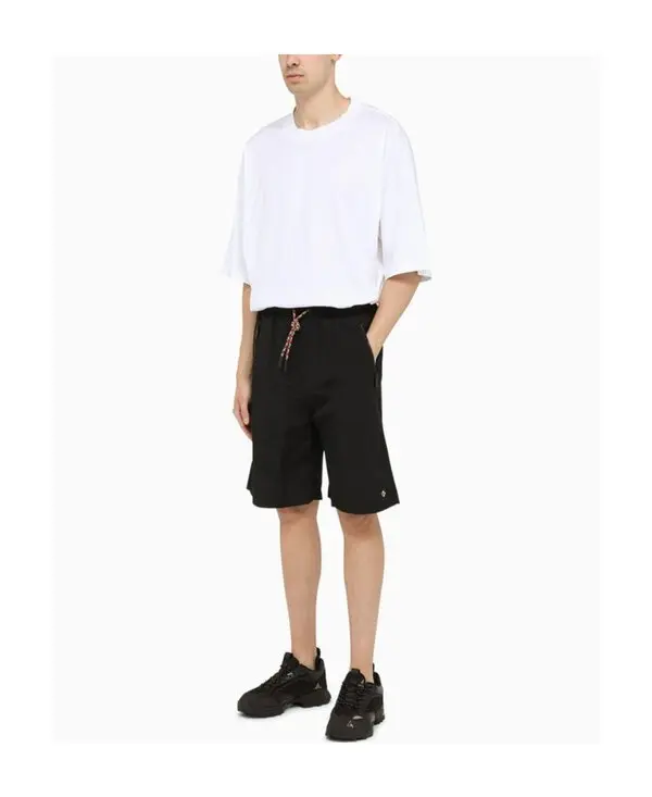 MARCELO BURLON COUNTY OF MILAN Logo Embroidered Drawstring Shorts