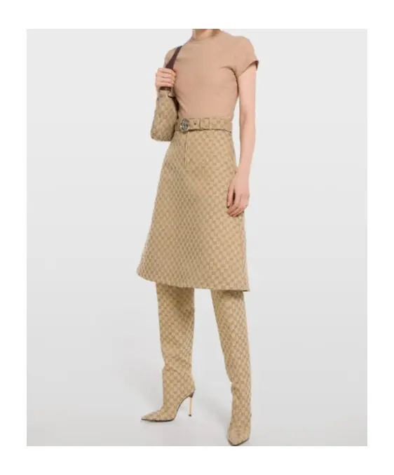 Gucci Gg Jersey Jacquard T-shirt - Beige