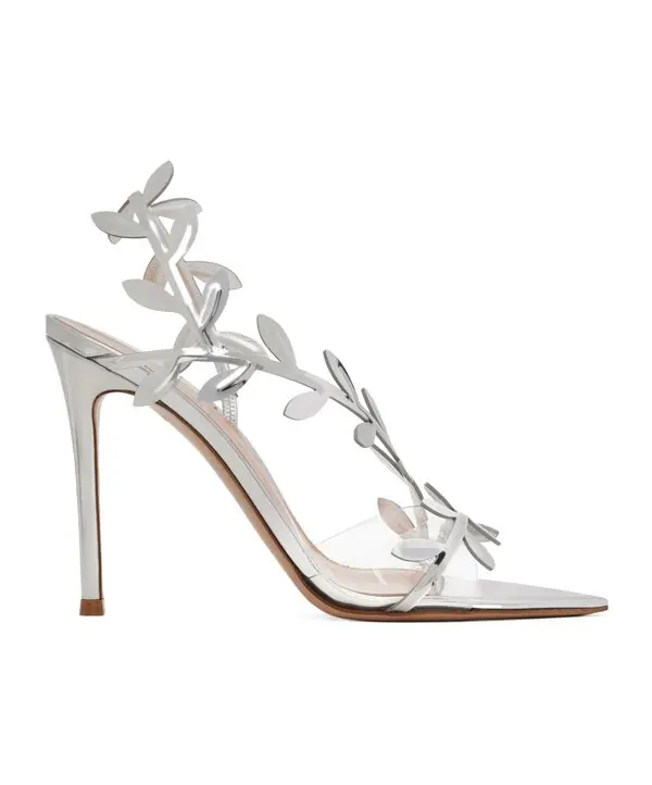 GIANVITO ROSSI Flavia High-heeled Sandals - Silver