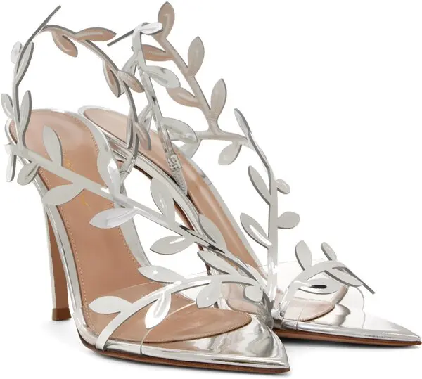 GIANVITO ROSSI Flavia High-heeled Sandals - Silver