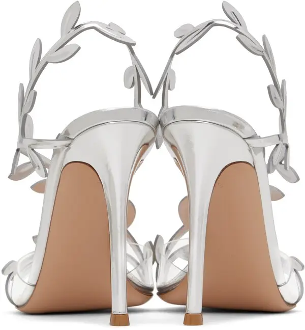 GIANVITO ROSSI Flavia High-heeled Sandals - Silver