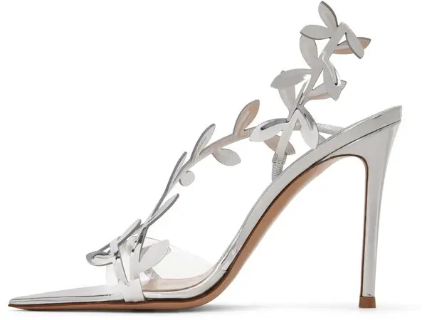 GIANVITO ROSSI Flavia High-heeled Sandals - Silver