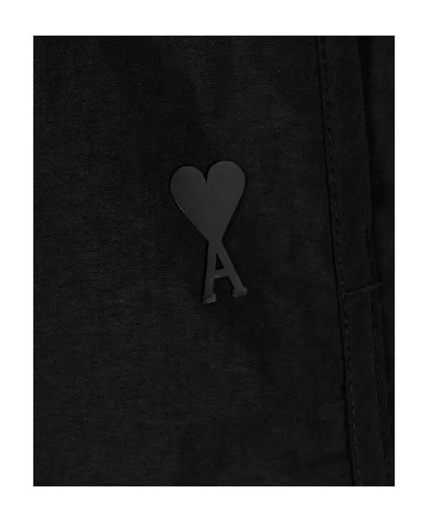 AMI Paris De Coeur Swim Shorts - Black