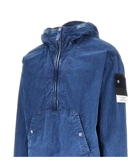 Stone Island Hollow Marbled-effect Jacket - Blue