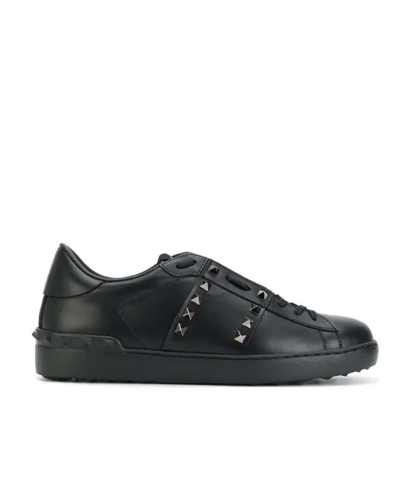 Valentino Garavani Rockstud Untitled Lace-up Sneakers - Black