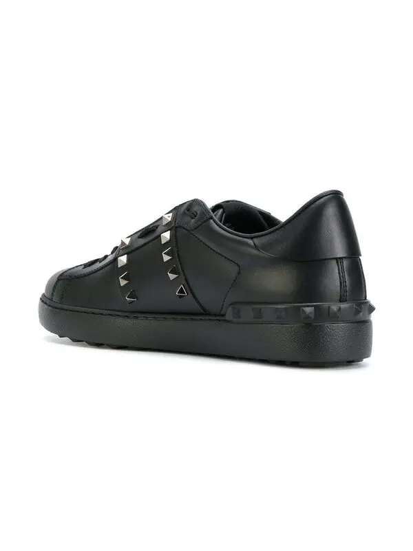 Valentino Garavani Rockstud Untitled Lace-up Sneakers - Black