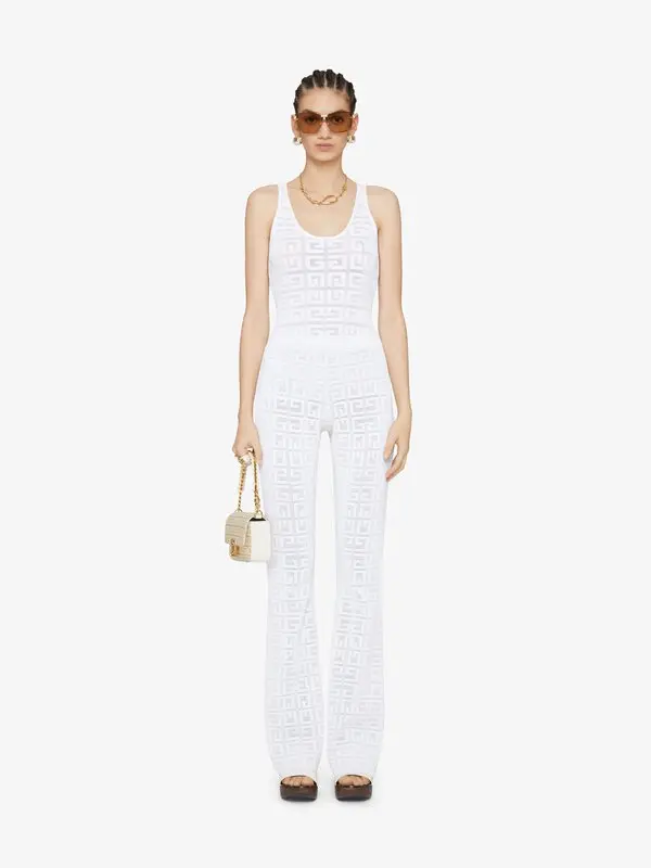 Givenchy Monogrammed Elastic Waistband Flare Trousers