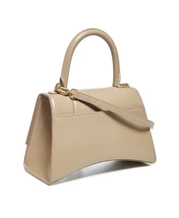 Balenciaga Small Hourglass Shoulder Bag - Nude