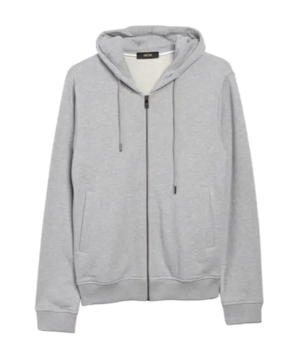 Mcm Zip-up Hooded Jacket With Logo Print