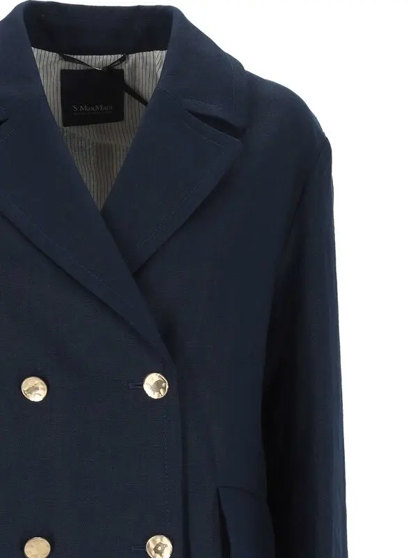 Max Mara Smmavenue Double-breasted Jacket - Midnight Blue