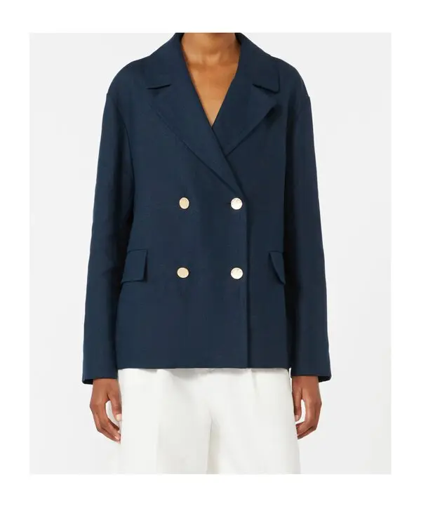 Max Mara Smmavenue Double-breasted Jacket - Midnight Blue