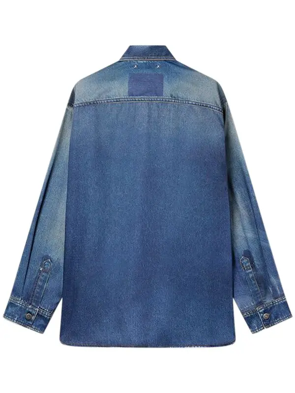 GOLDEN GOOSE Long Sleeved Denim Shirt - Blue