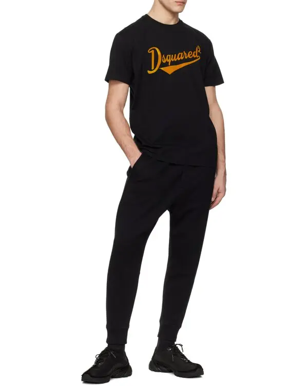 Dsquared2 Velvet-logo Crewneck T-shirt