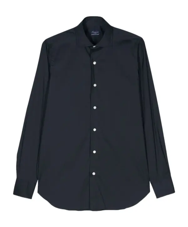 FINAMORE 1925 Long-sleeved Shirt - Black
