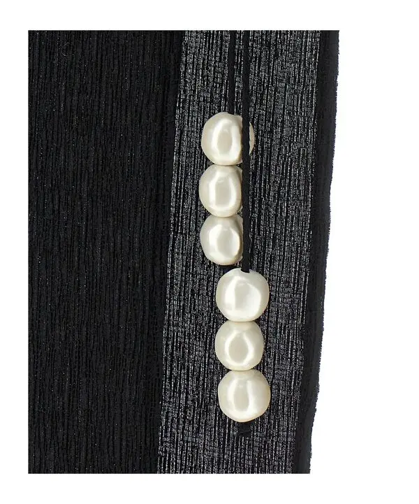 Magda Butrym Asymmetrical Maxi Skirt With Pearl Embellishments