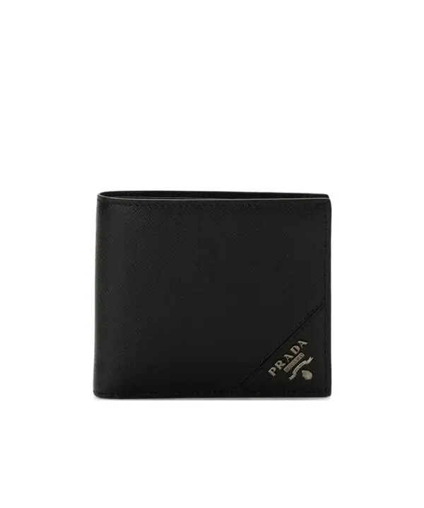 Prada Saffiano Bifold Wallet - Black