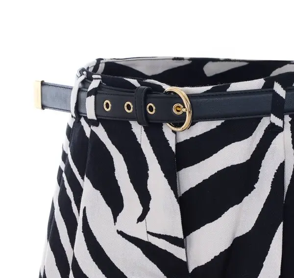 Max Mara Mstnovella Graphic Print Shorts - Black
