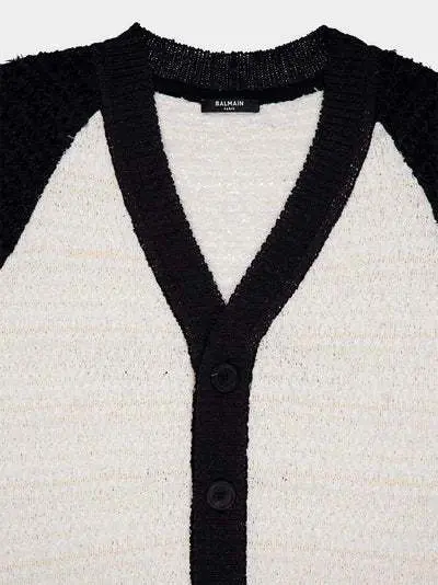 Balmain Two-toned Knit Cardigan