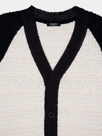 Balmain Two-toned Knit Cardigan