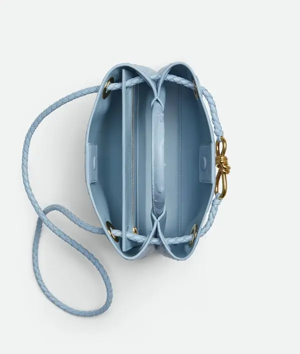 Bottega Veneta Small Andiamo Top Handle Bag In Ostrich Leather