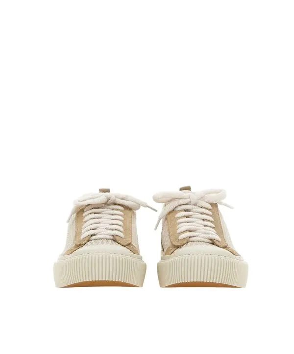 Eleventy Mesh Suede Sneakers