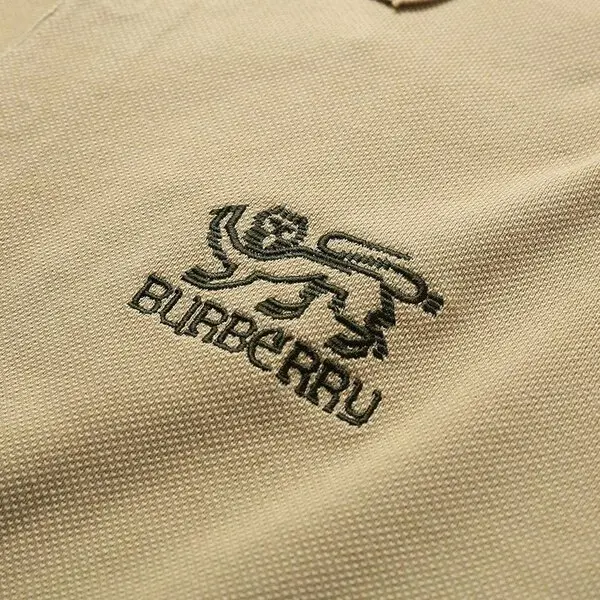Burberry Logo Embroidered Short Sleeved Polo Shirt