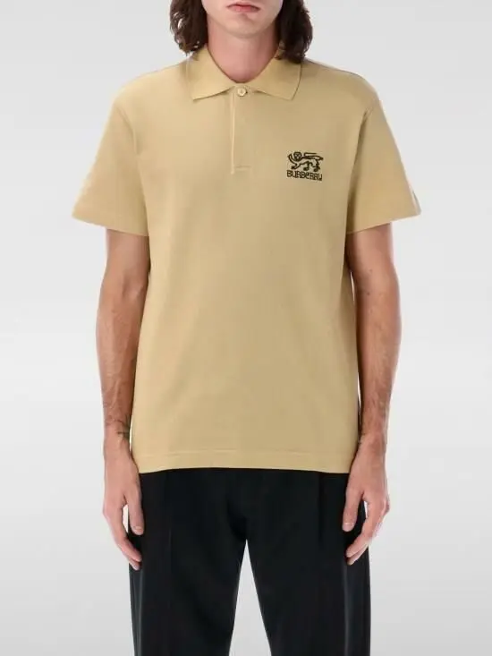 Burberry Logo Embroidered Short Sleeved Polo Shirt