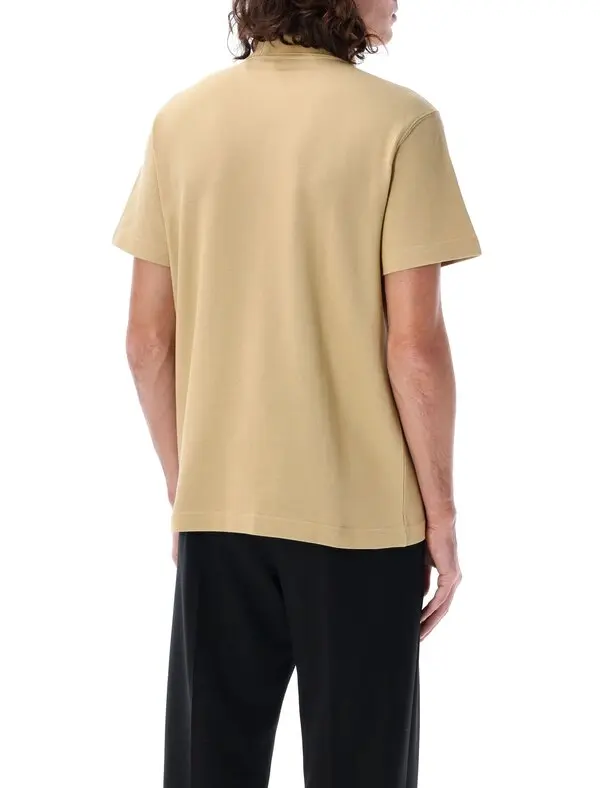 Burberry Logo Embroidered Short Sleeved Polo Shirt