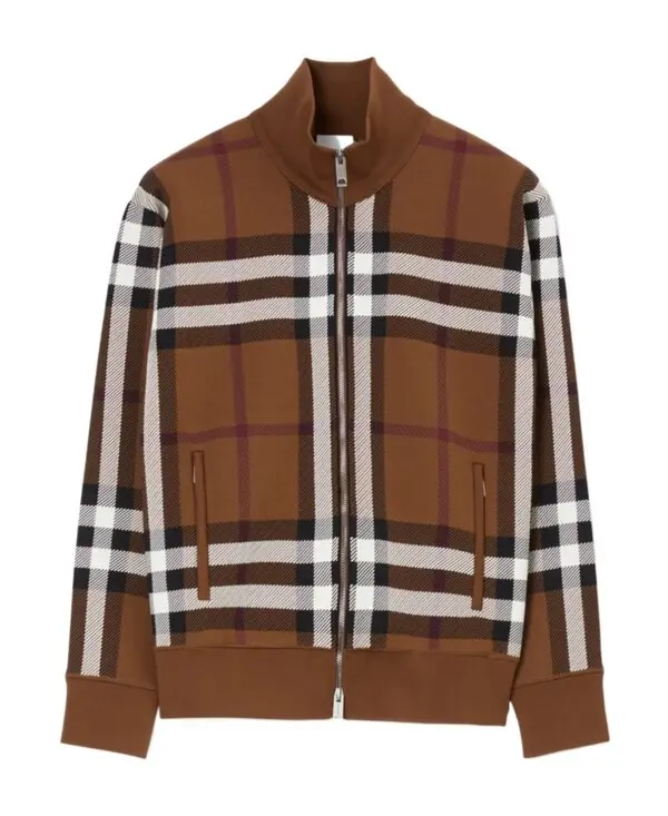Burberry Check-print Zip-up Jacket