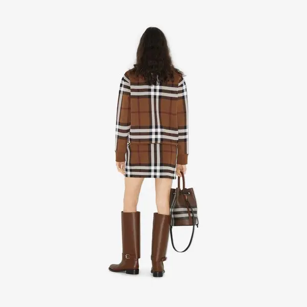 Burberry Check-print Zip-up Jacket