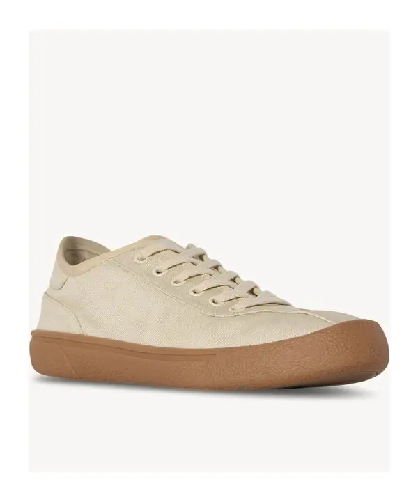 THE ROW Round Toe Lace-up Sneakers - Nude