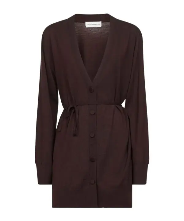 Dries Van Noten Single-breasted Printed Cardigan - Black