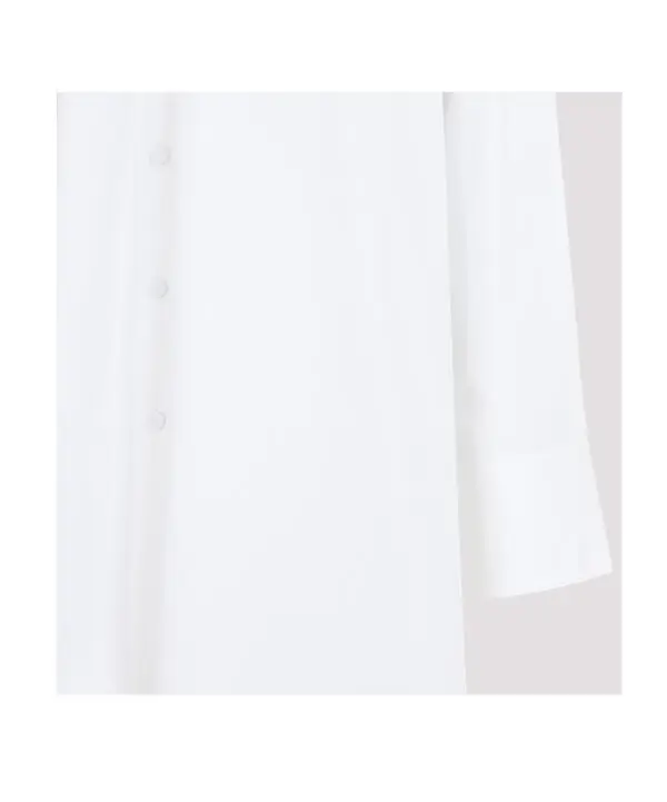 JIL SANDER Long-sleeved Oversized Shirt - White