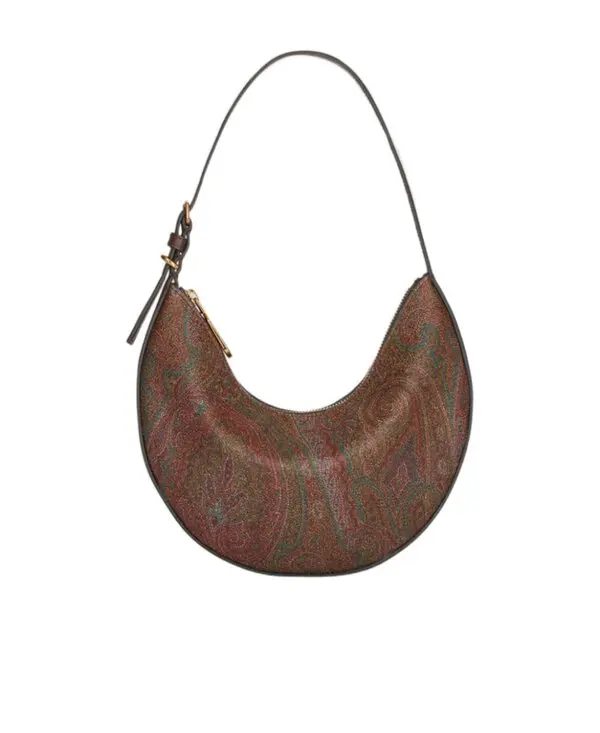 Etro Paisley Jacquard Hobo Bag - Brown