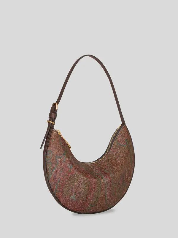 Etro Paisley Jacquard Hobo Bag - Brown