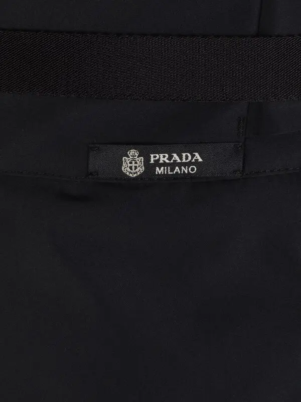 Prada Belted Straight-leg Trousers
