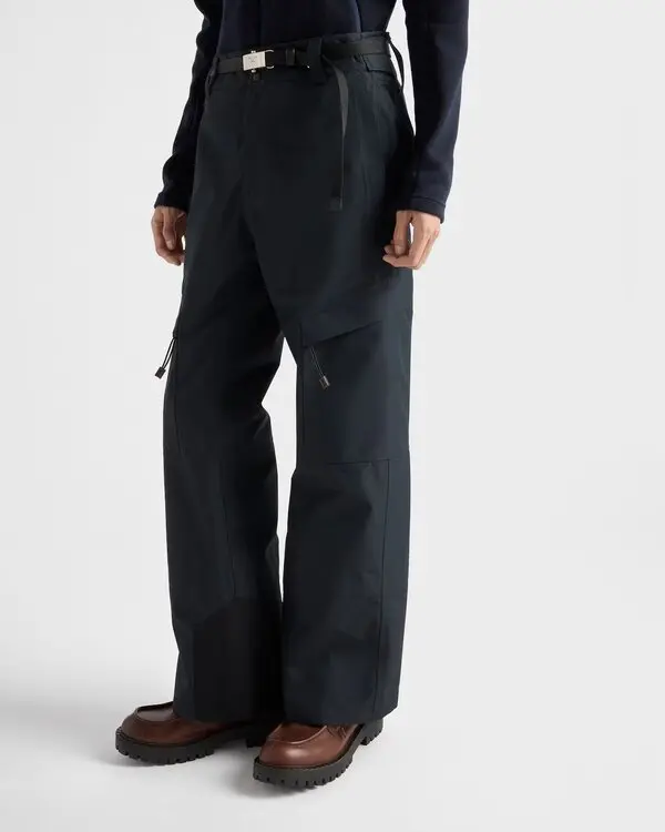 Prada Belted Straight-leg Trousers