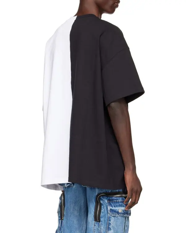 We11Done Two-tone Logo-print T-shirt