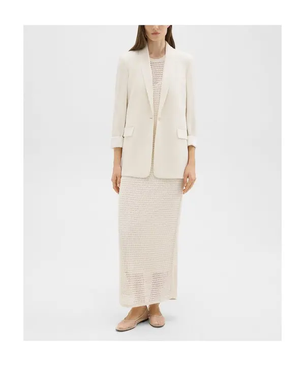 Theory Crepe Single-breasted Blazer