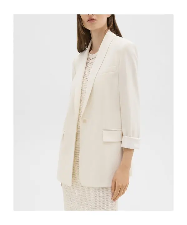 Theory Crepe Single-breasted Blazer