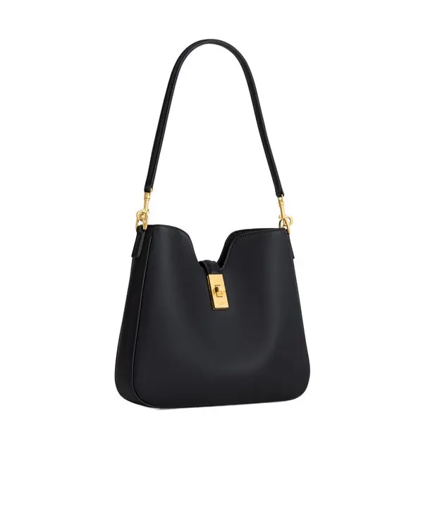 Celine Small Camille 16 Soft Bag In Smooth Calfskin - Black