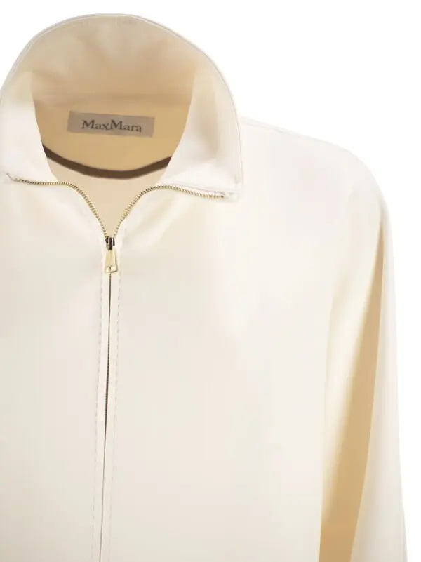 Max Mara Zip-up Jacket - White