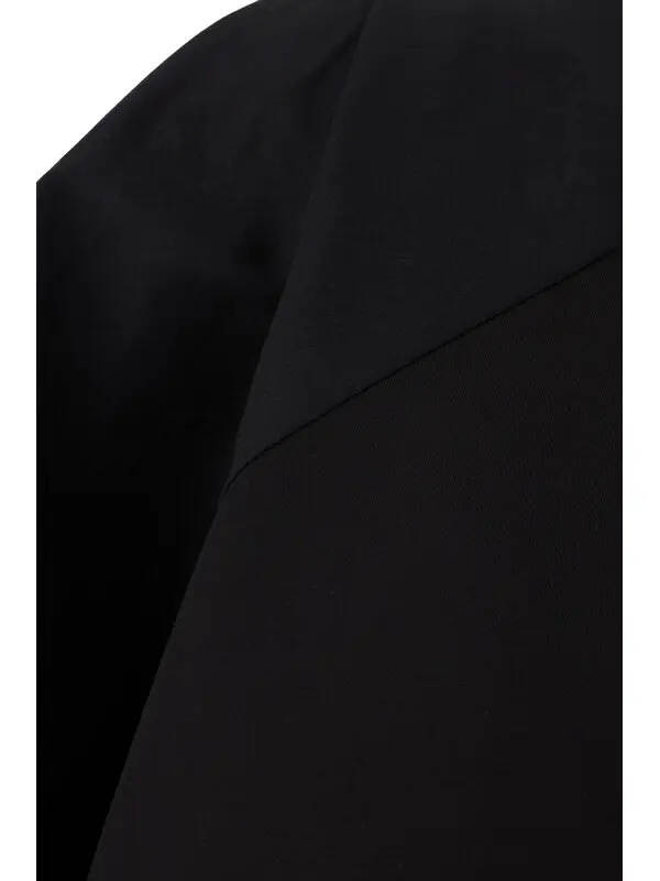 Max Mara Drawstring Sleeve Top - Black