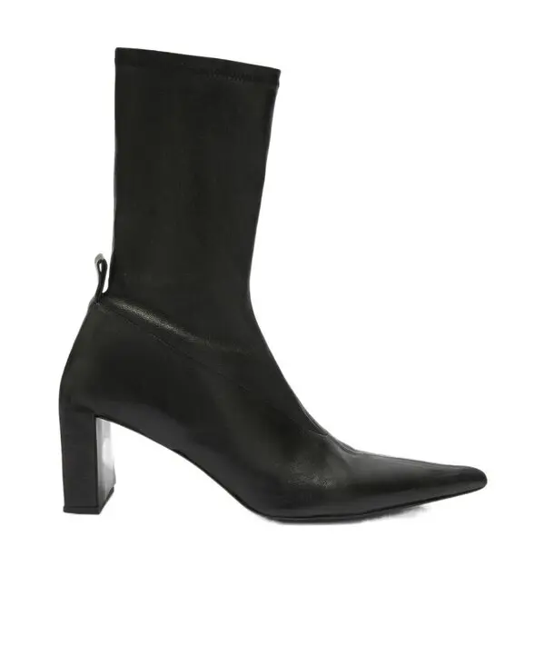 JIL SANDER Pointed-toe Block Heel Ankle Boots